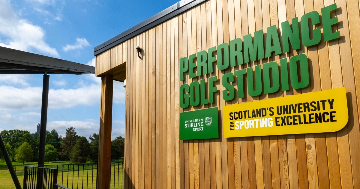 Immersive golf studio launched for golf scholars at Stirling | About | University of Stirling